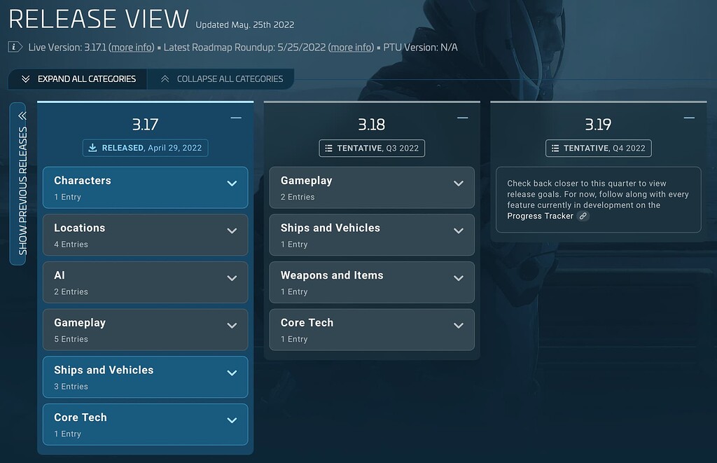 Star Citizen Roadmap & Progress Tracker - development-progress - StarZen