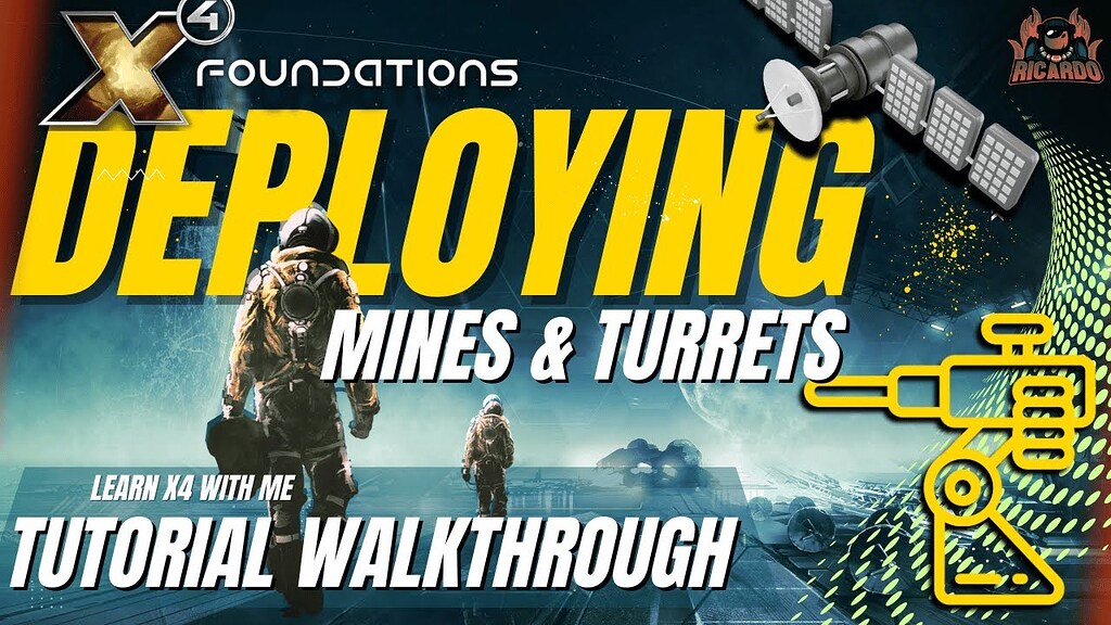 X4 Foundations: How to Deploy Turrets, Mines & Satellites with ...