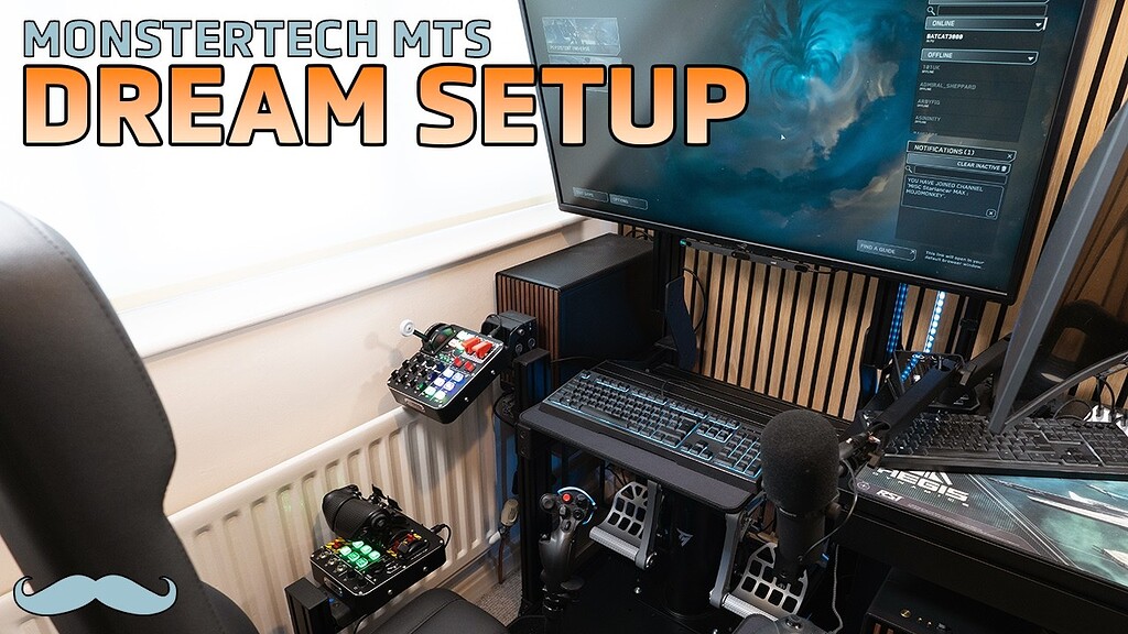 I Built My Dream Star Citizen Setup | MonsterTech MTS Simpit 4K ...