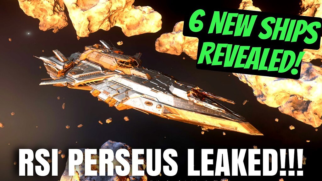 RSI PERSEUS LEAKED! Full Interior, Exterior & 6 New Ships REVEALED ...