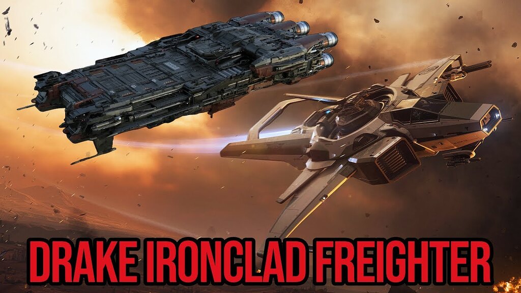 Star Citizen - Drake Ironclad Freighter Revealed - Hornet MK1 Retired ...