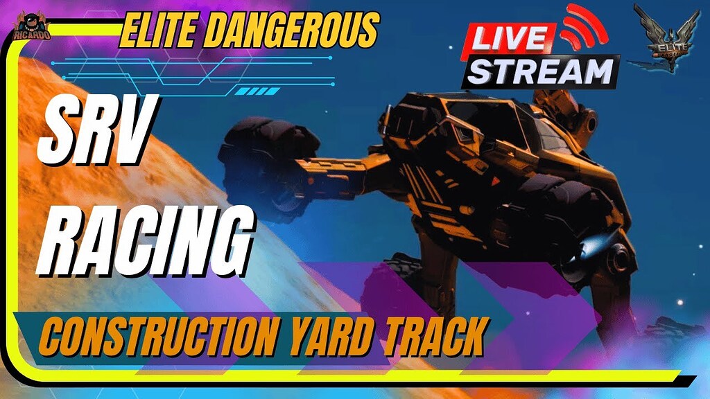 🚀 LIVE SRV Racing at Badgers Race Track | Elite Dangerous | HIP 59778 ...
