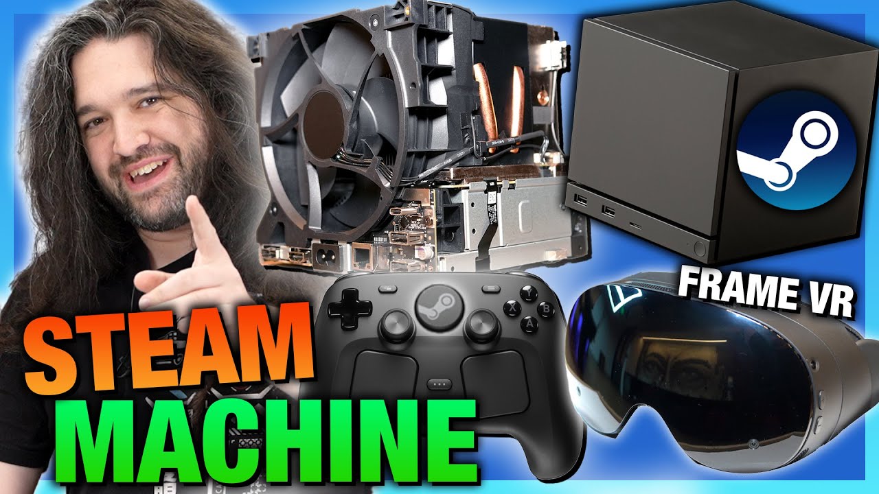 Valve Steam Machine, Desktop SteamOS, Steam Frame VR, & Controller | ft ...