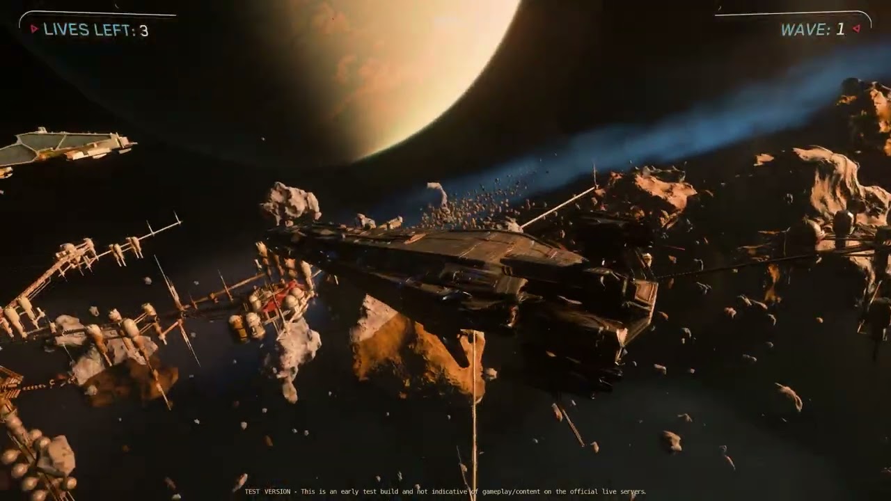 Point Defense Turrets Fire at Ships Now! Polaris 890J and Connie. Star ...