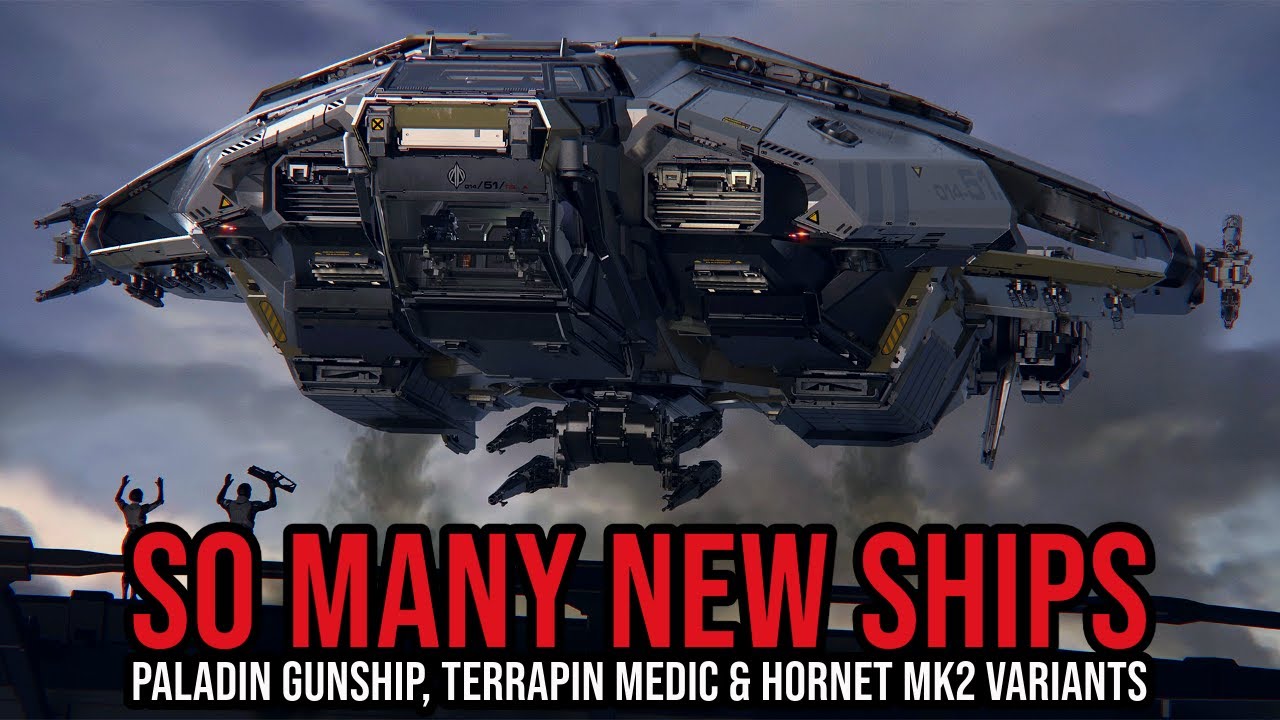 Star Citizen IAE 2954 Day 9 - ANVIL Ships - Paladin Gunship, Terrapin Medic & New Hornet MK2s ...